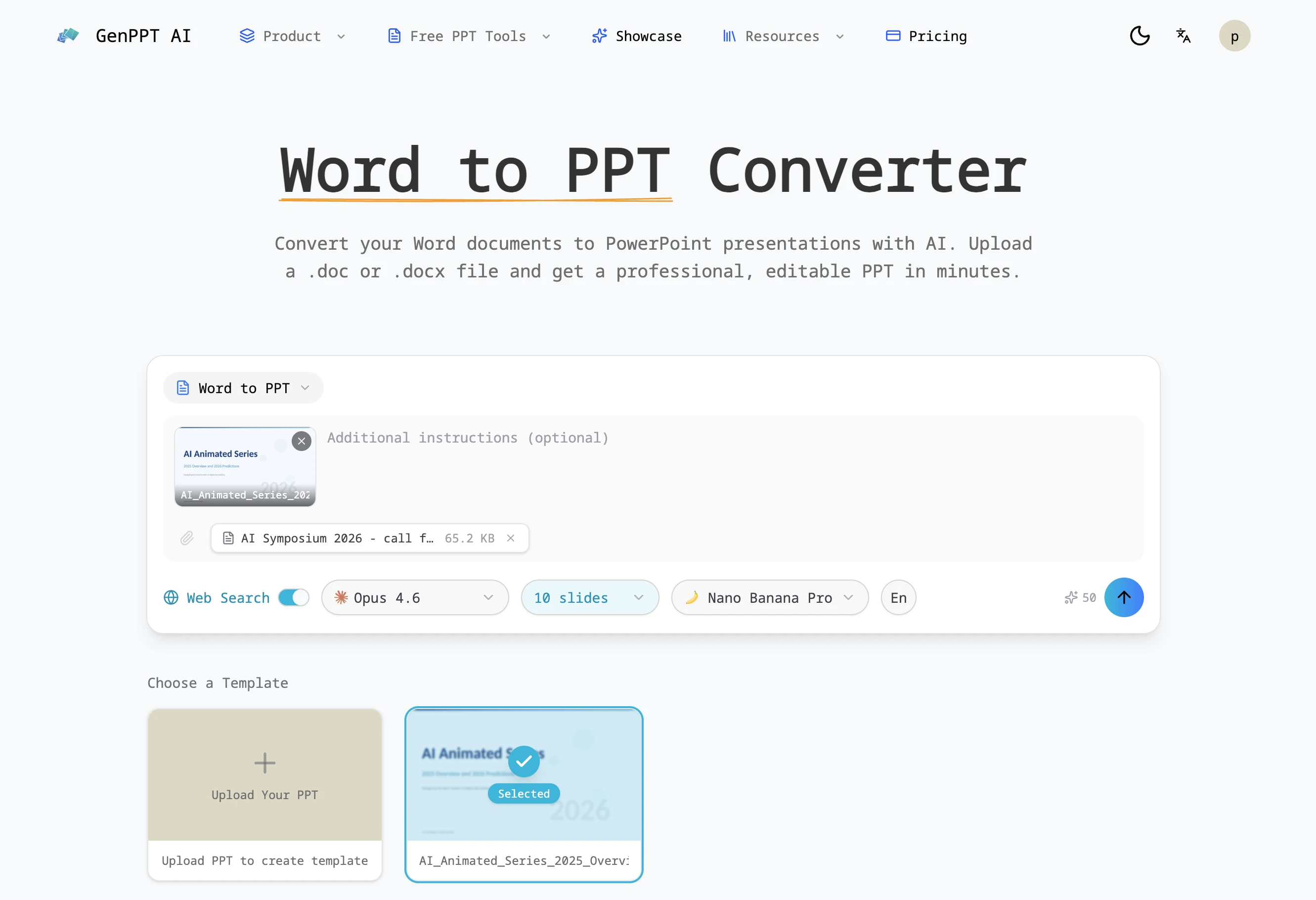Word to PPT Converter - Free Online | SlidesGo
